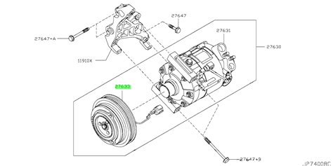 Buy Genuine Nissan 92660EG000 (92660-EG000) Clutch Assembly, Compressor ...