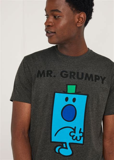 Grey Mr Grumpy T Shirt Matalan