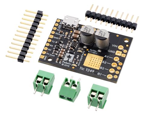 pololu tic t249 usb multi interface stepper motor controller