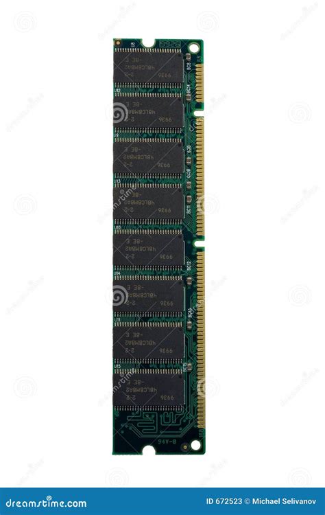 Computer Memory Module Ddr Sdram In Isolated Black Background Desktop Workstation Server Ram