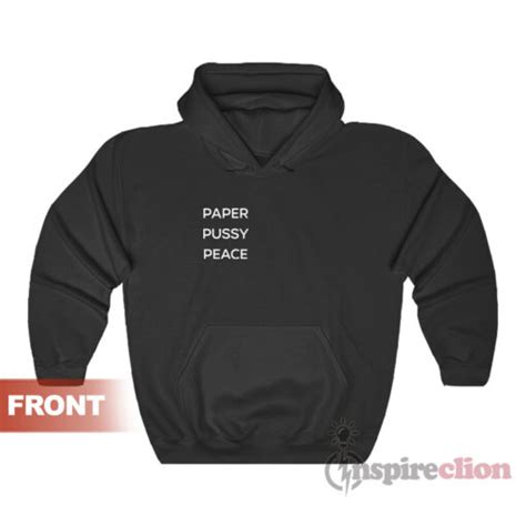 Paper Pussy Peace Hoodie For Unisex