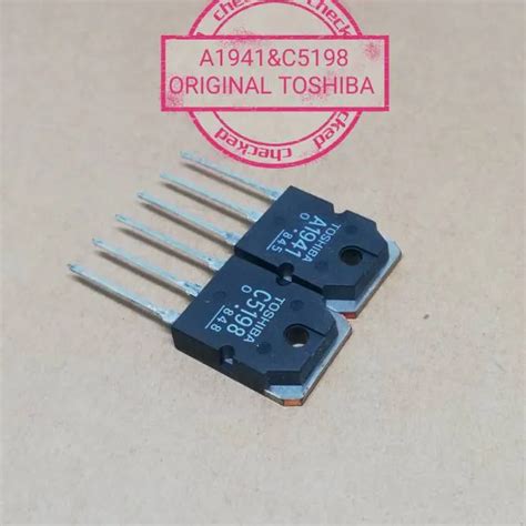 Transistor C5198 A1941 Ori Toshiba Japan Harga Per Set Lazada Indonesia