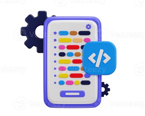 Smart Phone And Program Code Development Coding Screen It