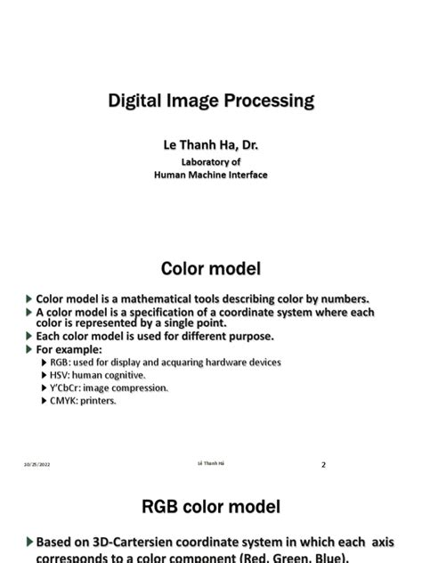 digital image processing color image processing pdf color rgb color model