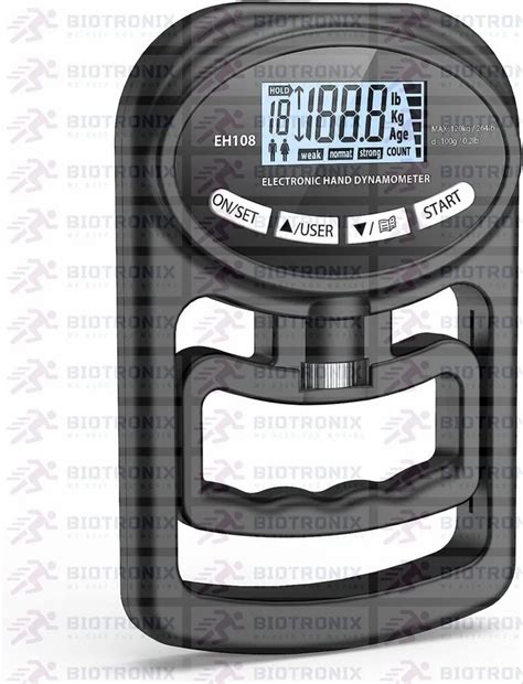 Grip Strength Tester Digital Hand Dynamometer 265 Lbs120 Kg Lcd Hand