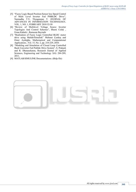 Design Of Fuzzy Logic Controller For Speed Regulation Of Bldc Motor