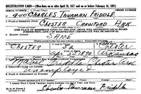 Charles Thurman Friddle 1890 1966 Find A Grave Memorial
