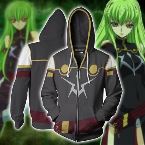 Anime Code Geass Cosplay Costume Hoodies Hat Halloween Stage Party Ship