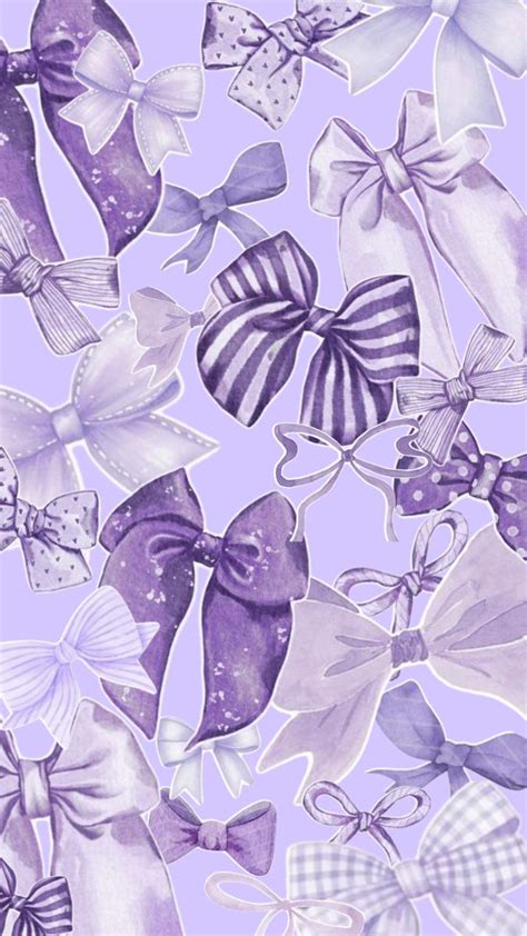Purple Bows In 2025 Purple Wallpaper Light Purple Wallpaper Bow