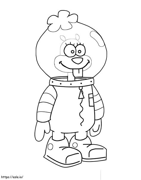 Spongebob Sandy Coloring Pages