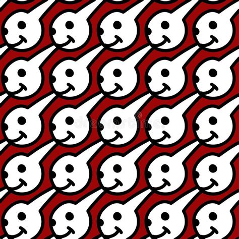 Seamless Pattern With Abstract Shapes Cute Cartoon Stock Illustration Illustration Of Repeat