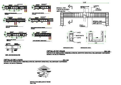 Simply Supported Beam Detail 2d View Cad Structural Block Layout File In Autocad Format