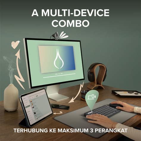 Jual Logitech Pebble 2 Combo Keyboard Dan Mouse Wireless Bluetooth