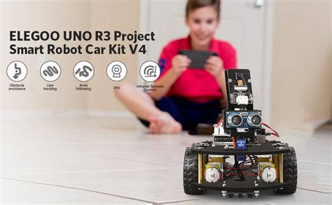 elegoo uno r3 project smart robot car kit v 4 0 with camera