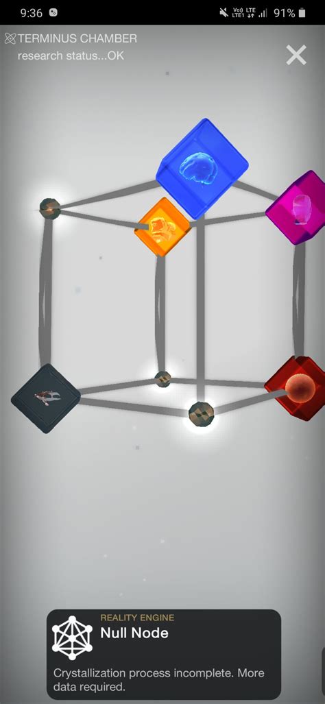 How To Open Thes Null Nodes Ive Completed Everything Have Collected Metabits In Billions