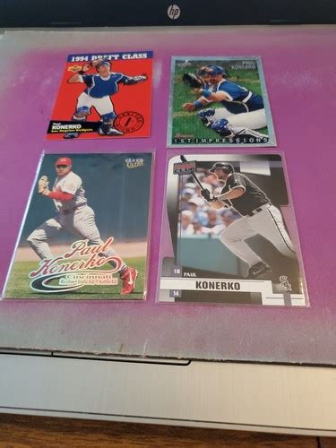 Baseball Card Lot Of 4 Paul Konerko Cards Nm Mt Ebay
