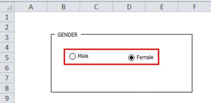 Radio Button In Excel Example How To Insert Option Button In Excel