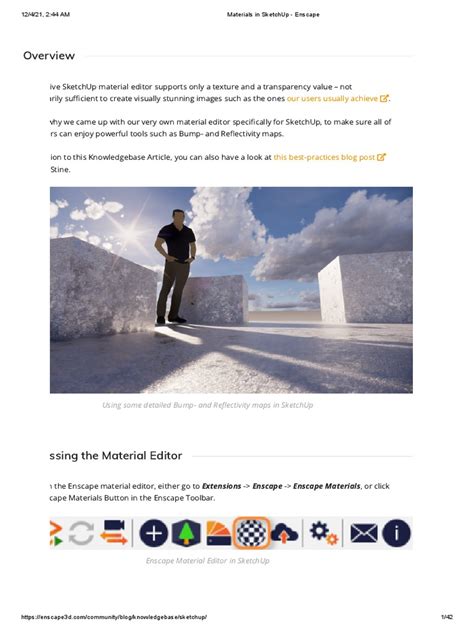 Materials In Sketchup Enscape Pdf Texture Mapping Reflection Physics