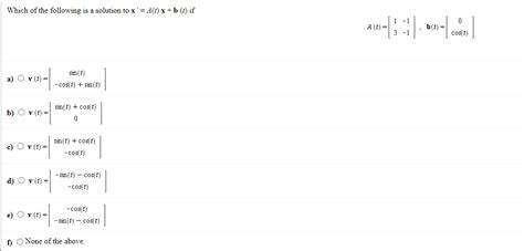 Solved Write The System In Vector Matrix Form 2 7 4