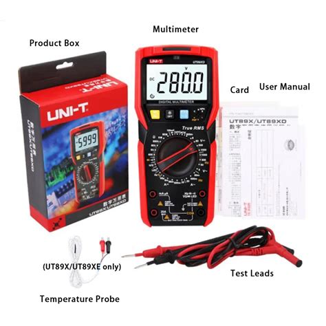 Uni T Ut89x Ut89xd Ut89xe Multiméter Professzionális Digitális Teszter