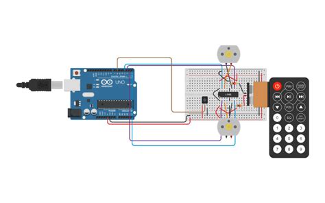 Circuit Design Dc Motor Testingdirection Tinkercad