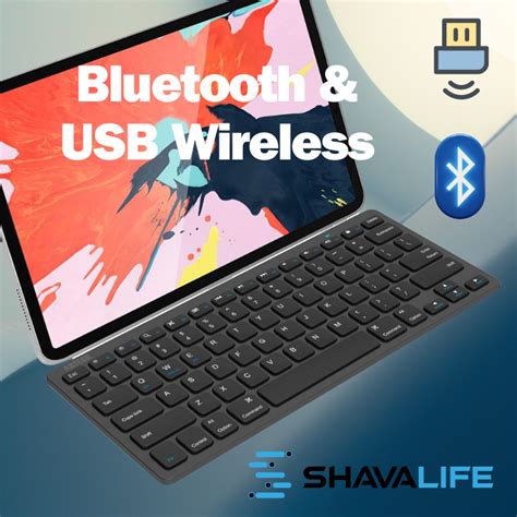 Bluetooth Wireless Keyboard Rechargeable Compact Slim 3 Modes Wireless Mouse Shopee Singapore