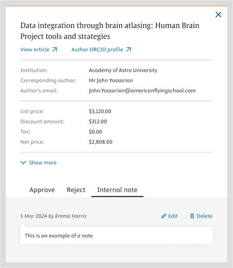 What Is Internal Note And How Do I Use It Elsevier Open Access