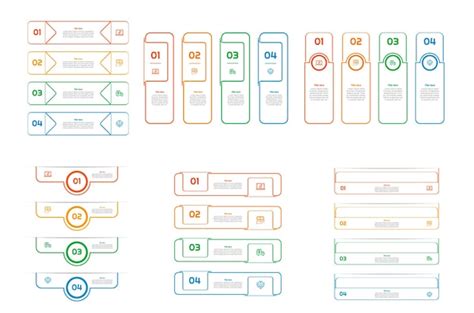 Premium Vector Infographic Bundle Set With Steps Options Or Processes For Workflow