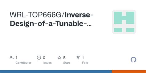 github wrl top666g inverse design of a tunable silicon photonic
