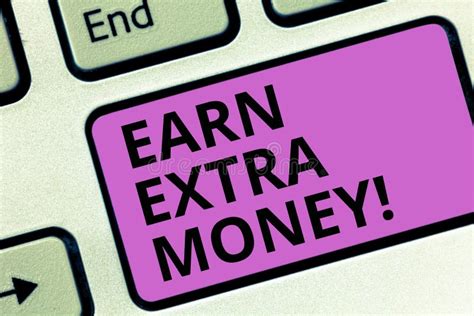 Word Writing Text Earn Extra Money Business Concept For Improve Your