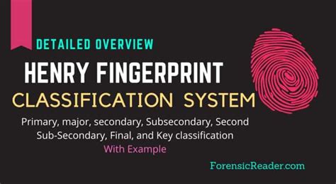 Lusajo Obia On Linkedin Henry Fingerprint Classification System Key