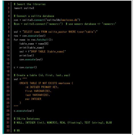 Python Python SQLite 超入門 データベース作成 テーブル作成 レコードの追加更新削除選択