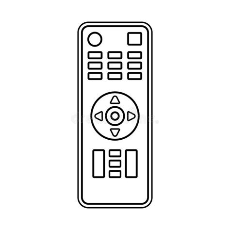 Tv Remote Control Vector Stock Vector Illustration Of Isolated 206498351