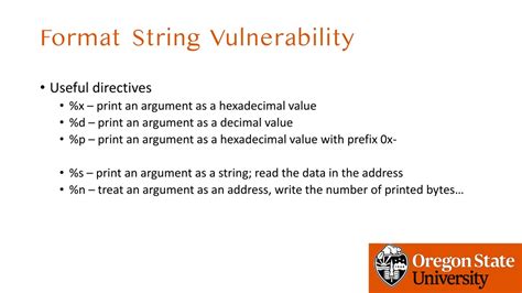 PPT Format String Vulnerability PowerPoint Presentation Free Download ID 8846990