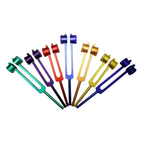 Aluminum Alloy 7 Piece Tuning Fork Set 128hz 256hz 512hz 1024hz 2048hz Ent Chakra Tuning