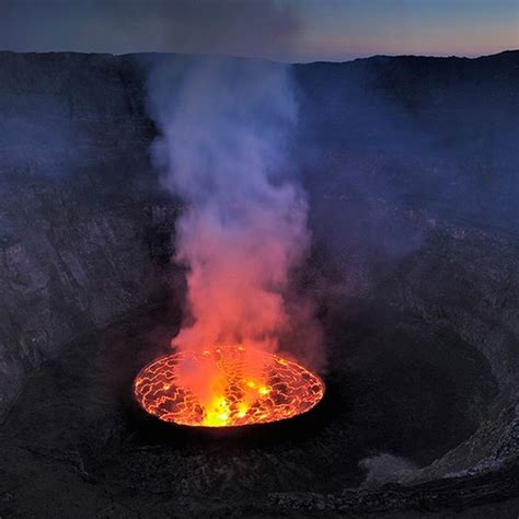 Lava Lake At Nyiragongo Volcano Amusing Planet