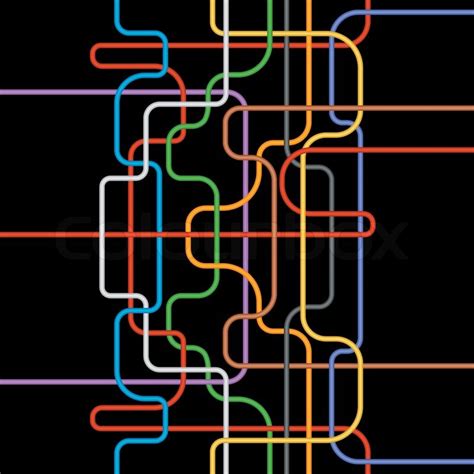 Abstract Navigation Scheme Of Various Stock Vector Colourbox