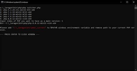 GitHub Version Two Laragon Php Switcher Simple Utility To Quickly Change Cli PHP Version