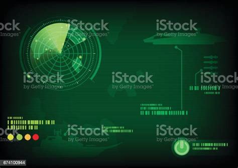 Green Radar Screen Stock Illustration Download Image Now Radar