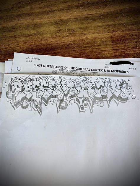 Got Bored During Class Rblackbookgraffiti