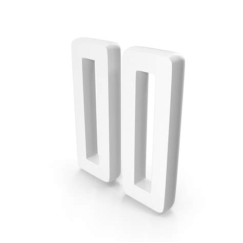 White Pause Button Outline Symbol PNG Images PSDs For Download PixelSquid S