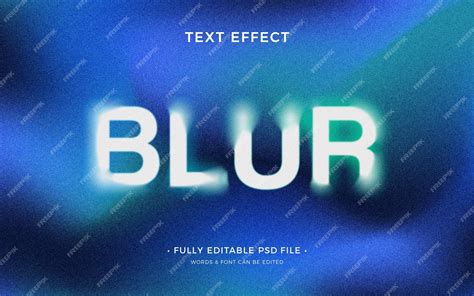 Premium Psd Blur Text Effect