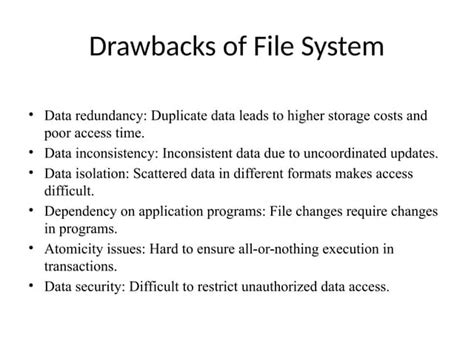 Advantages And Disadvantages Of File Management System Pdf