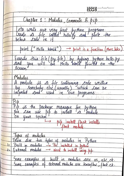 Python Complete Handwritten Notes In Pdf Eloquens