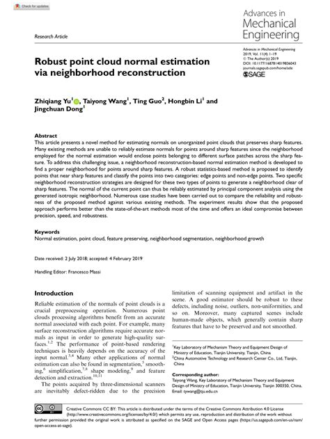 Pdf Robust Point Cloud Normal Estimation Via Neighborhood Reconstruction