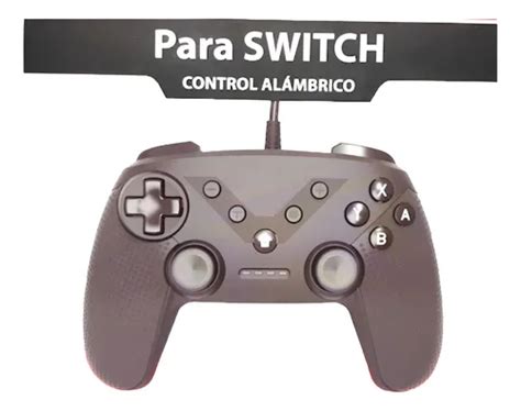 Control Alambrico Highandquality For Nintendo Switch Negro Envío Gratis