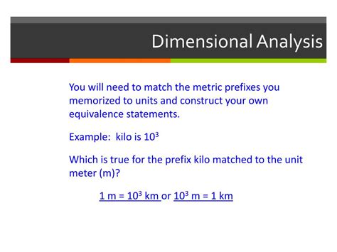 PPT Dimensional Analysis PowerPoint Presentation Free Download ID