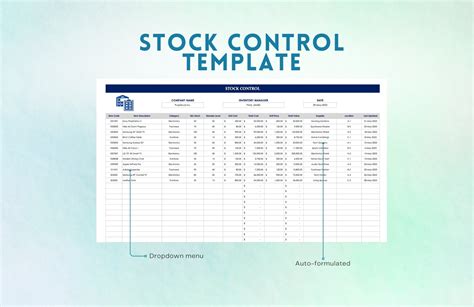 Stock Control Template In Excel Google Sheets Download Template Net