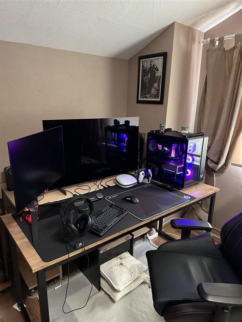 Not The Cleanest Setup But Proud Of What It Came To Be Will Re Organize When I Move Into My Own