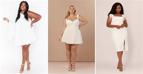 Plus Size Reception Dresses Short Sparkly Sexy